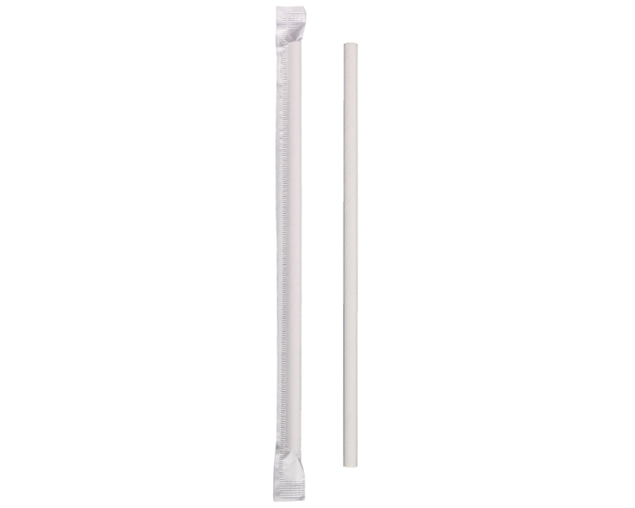 white drinking straws
